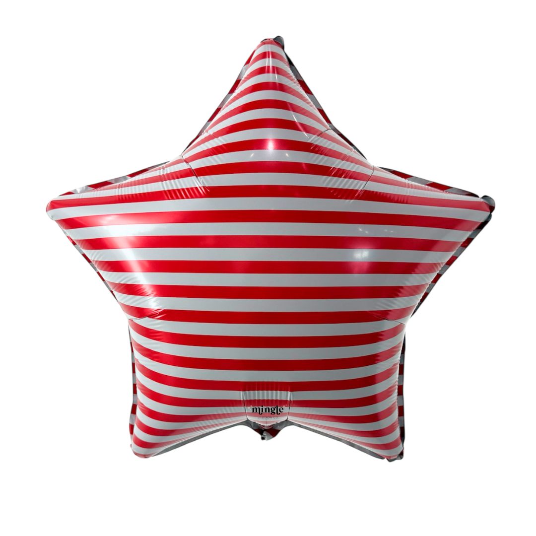 Spark: Red Stripe Star – Mingle Balloon Co.