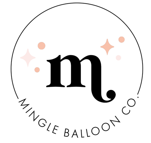 Rhinestone: Blue Gingham Starburst – Mingle Balloon Co.